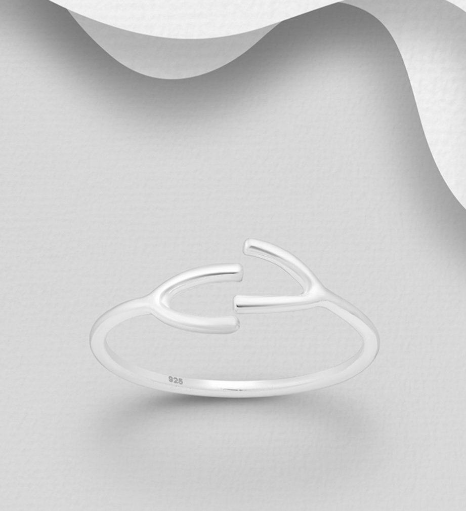 Silver Adjustable Wishbone ring – Argent Namibia